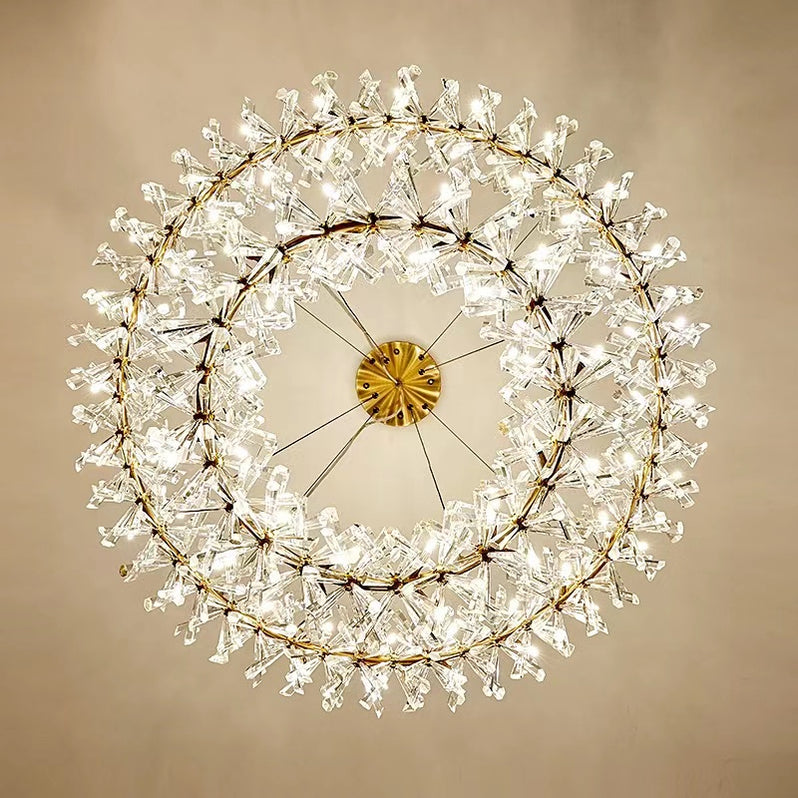 Contemporary Modern Frozen Ice Crystal Chandelier Light For Living Room ...
