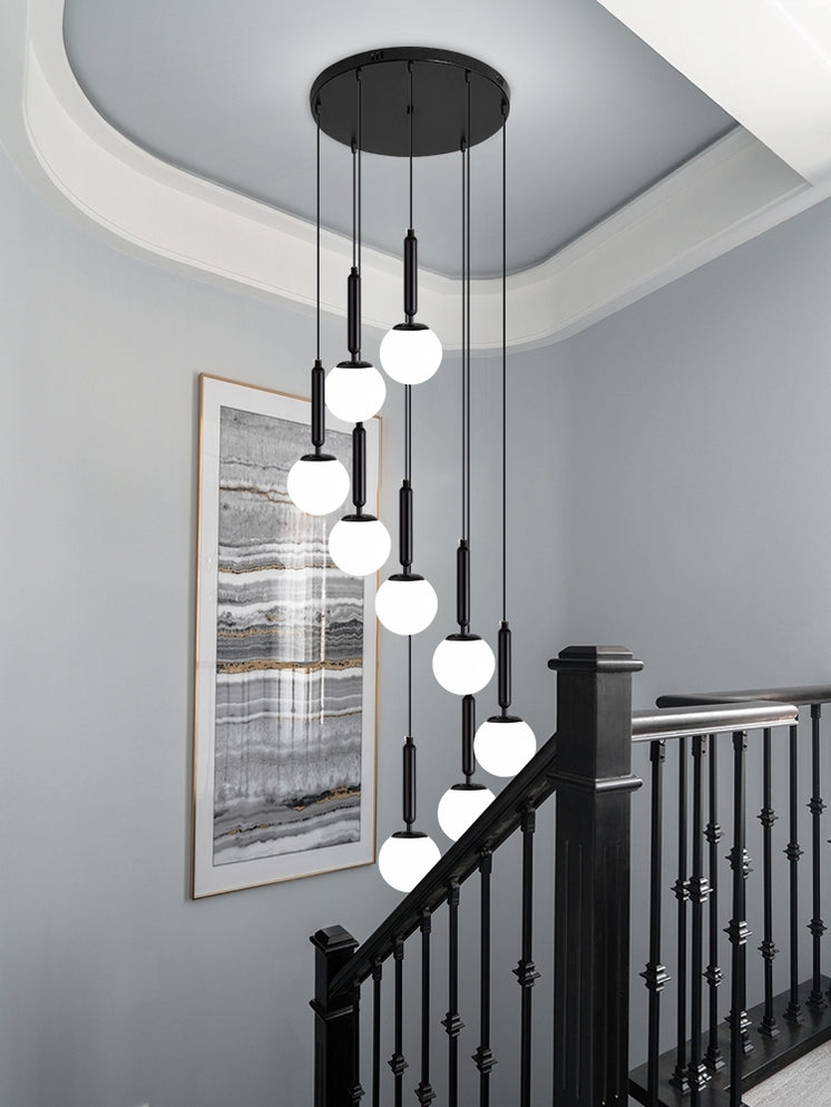Extra Large Nordic Minimalist Long Pendant Light for Spiral Staircase ...
