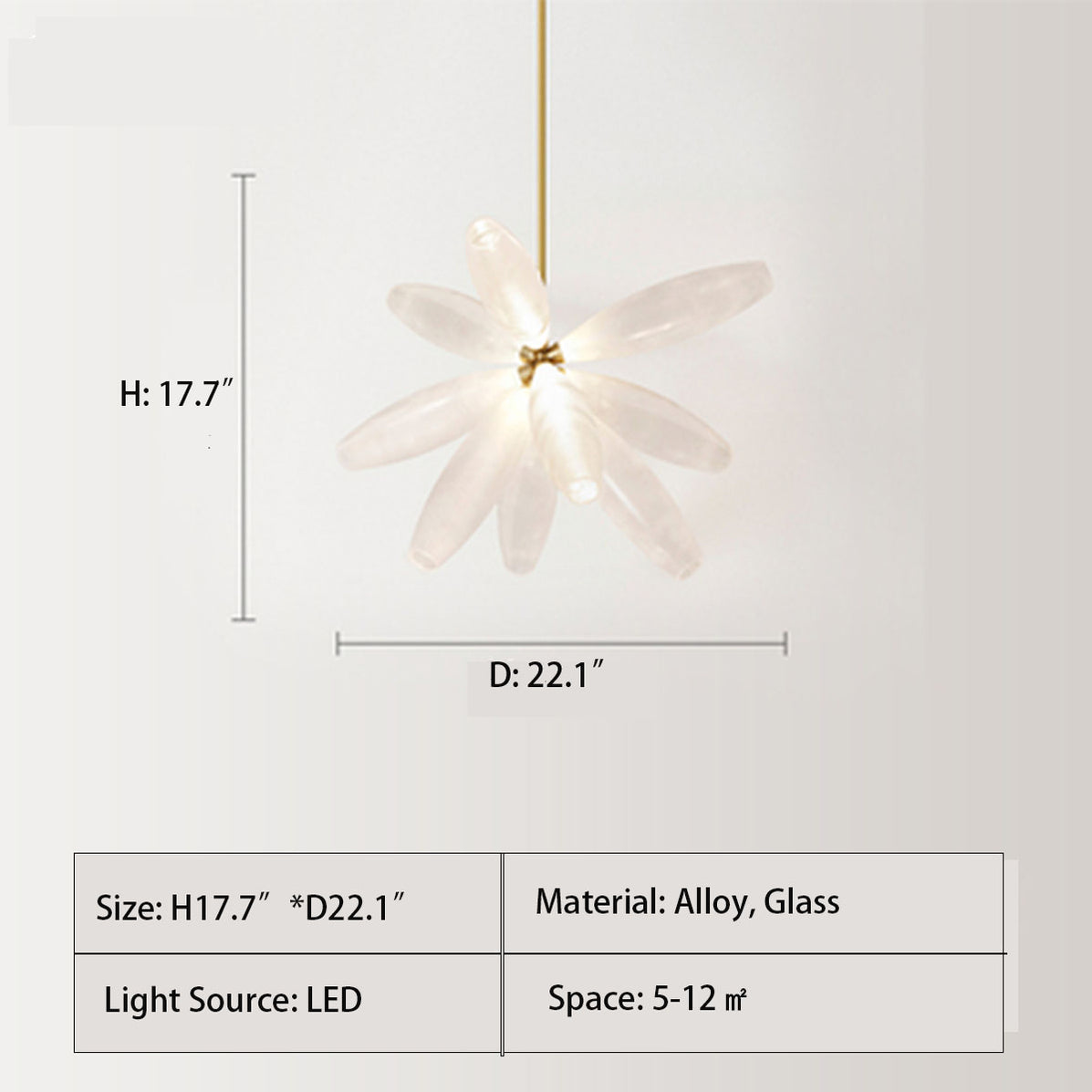 Minimalist Linear Rice Grain Shaped Bulb Iron Chandelier for Dining Ro ...