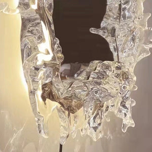 Designer Original Art Ice Mirror Wall Lamp Princess Magic Mirror Light ...