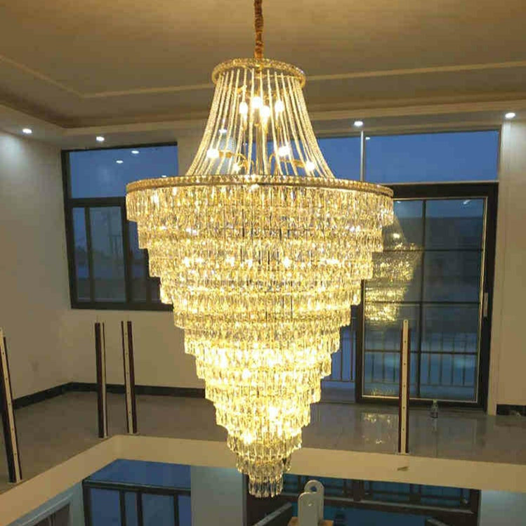 Magnificent Extra Large Foyer Hall Chandelier Tiered Crystal Ceiling L ...