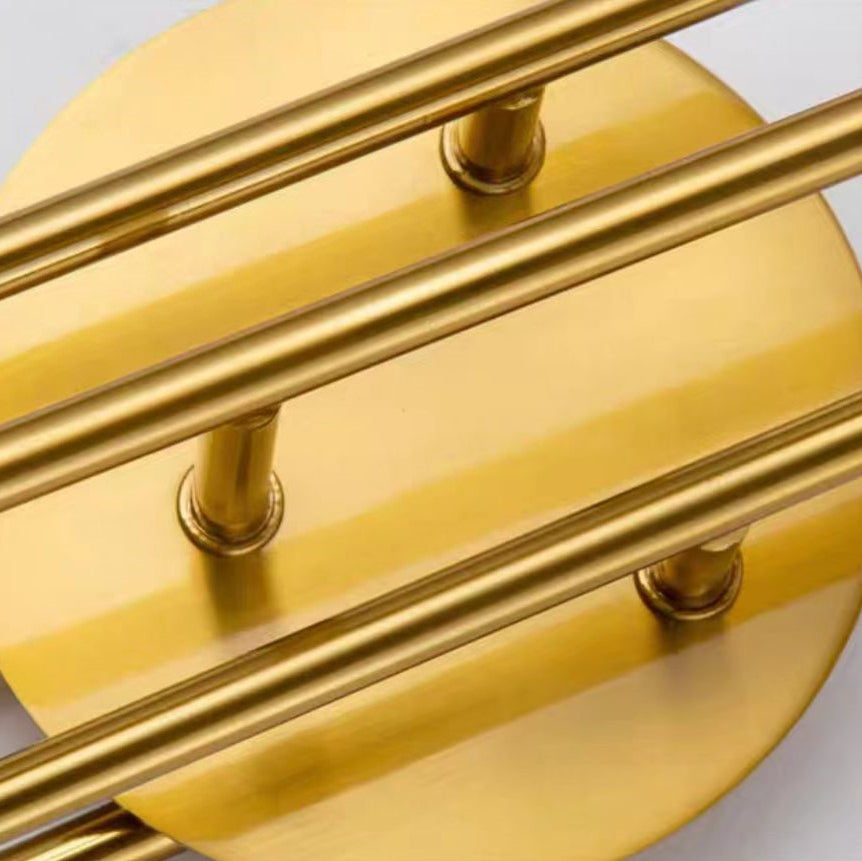 Nordic Light Luxury Three Rods Brass Wall Light for Bedside/Living Roo ...
